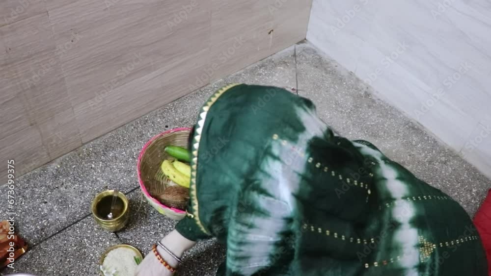indian women doing holy rituals at home for children's wellbeing from ...