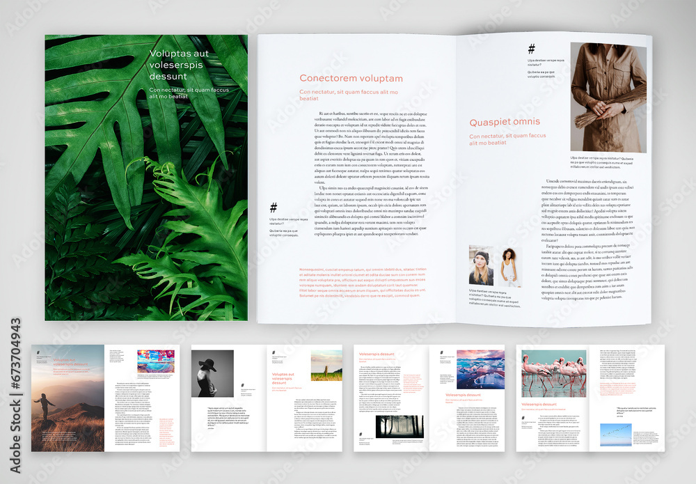 Visually Attractive Report Stock Template | Adobe Stock