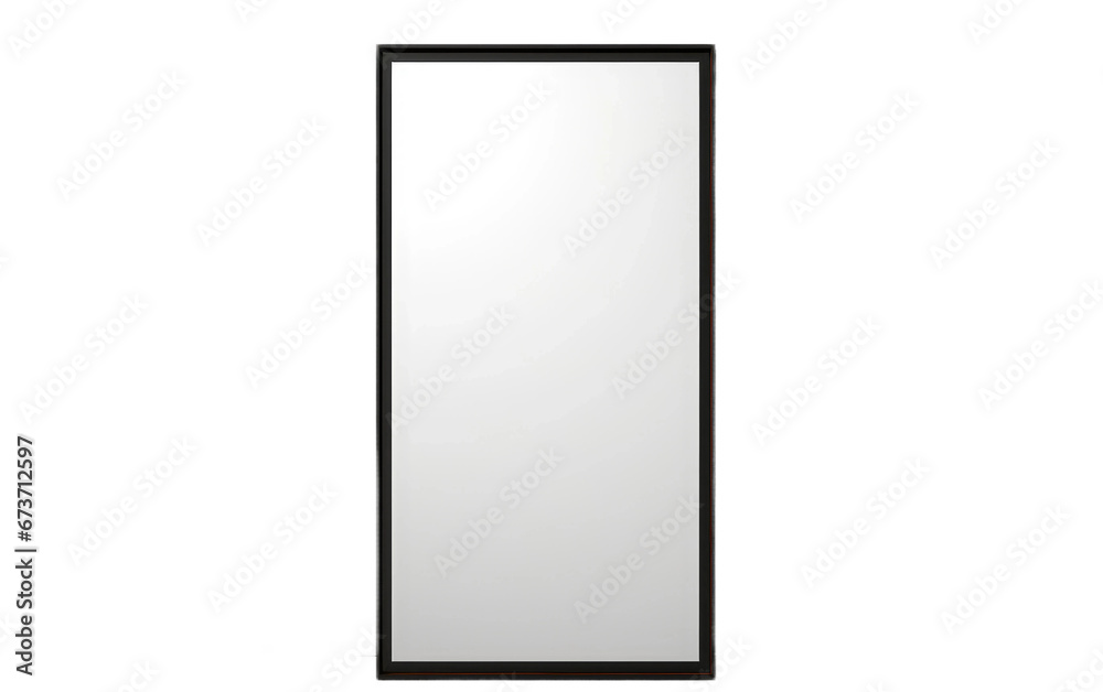 Portrait White Full Length Mirror Isolated on Transparent Background ...