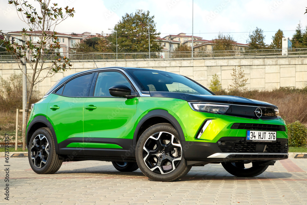 Opel Mokka e is an all-electric compact SUV produced by German ...