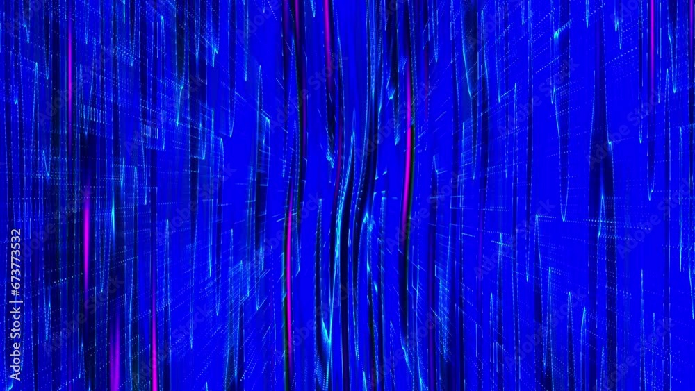 Light blue laser rays. Royal blue background with fuchsia pink curve ...