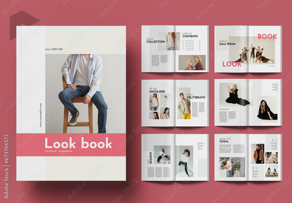 Look Book Layout Stock Template | Adobe Stock
