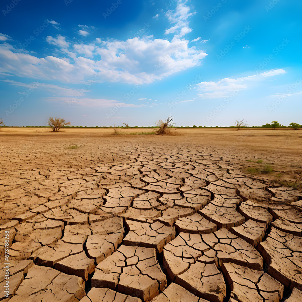 Foto de photograph 4k Agricultural Drought: An image of parched and ...