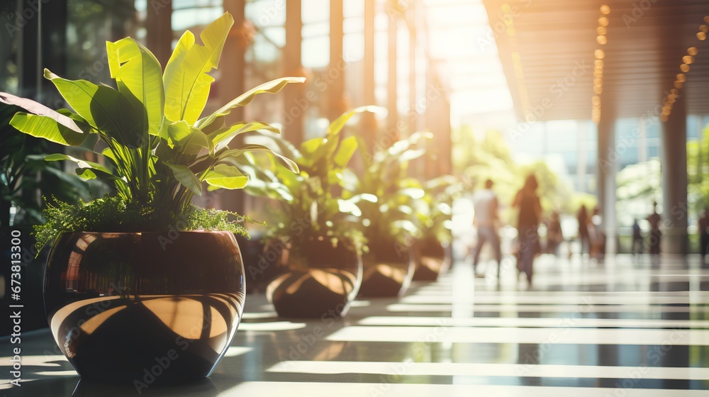 Green business company and sustainable corporative environment with ...