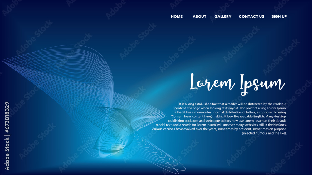 vector, editable, landing page, background, Registration and Login Form ...