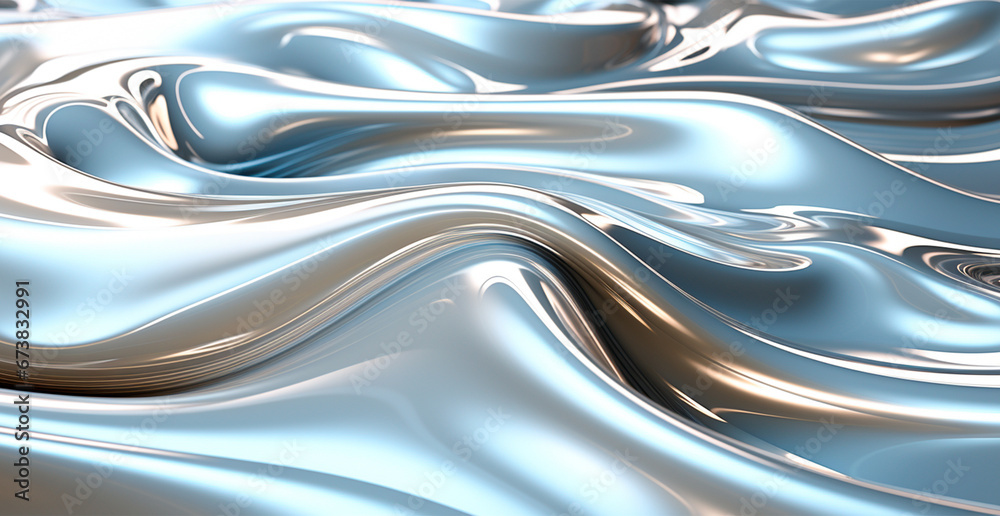 Liquid flowing molten metal, texture background - AI generated image ...
