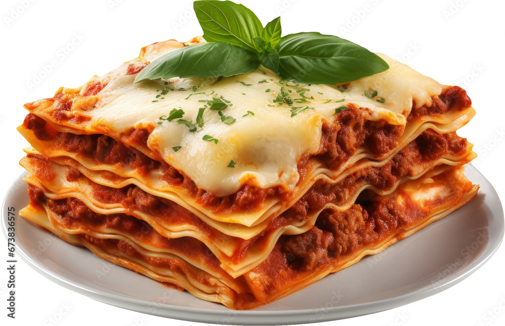 Lasagna transparent background PNG clipart Stock Photo | Adobe Stock