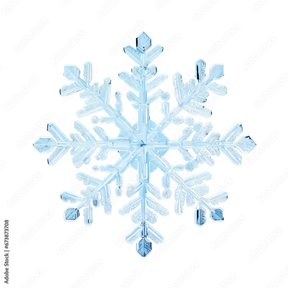 snowflake on transparent background Stock Photo | Adobe Stock