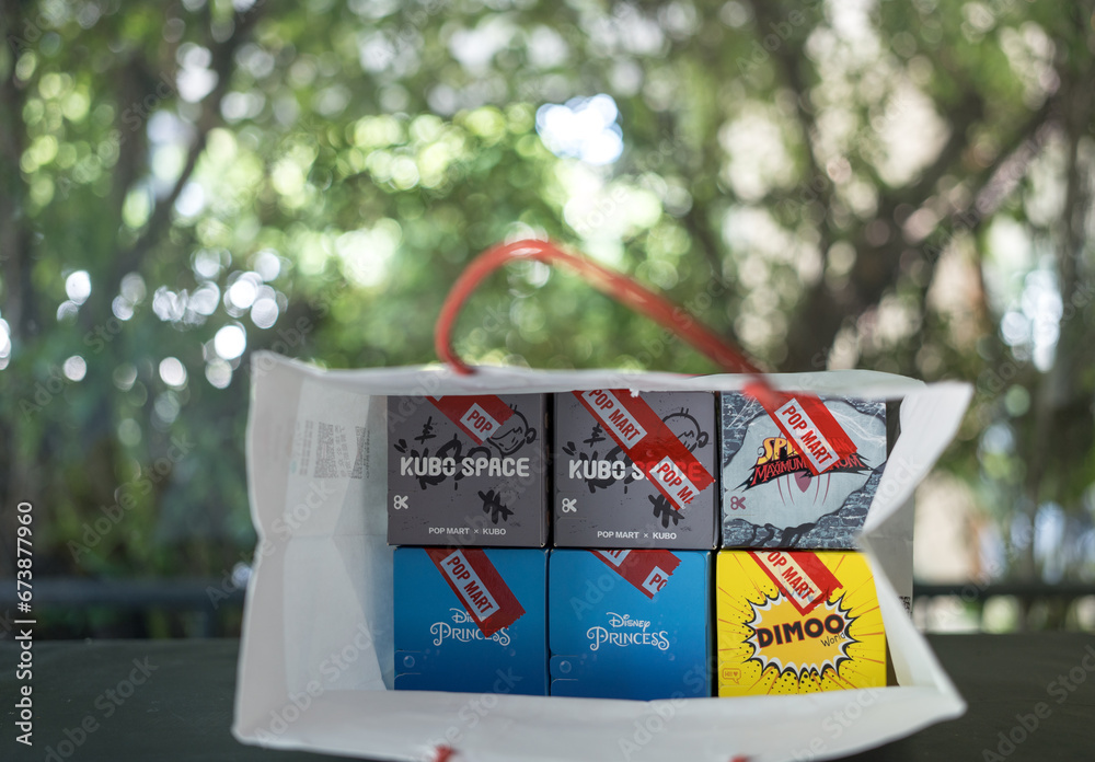 Bangkok, Thailand - November 6, 2023 : Many collection of POP MART in ...