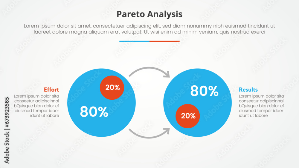 pareto principle analysis 80 20 rule template infographic concept for ...