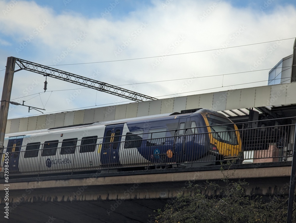 Manchester UK 11 06 2023 a class 331 train made by CAF which is owned ...