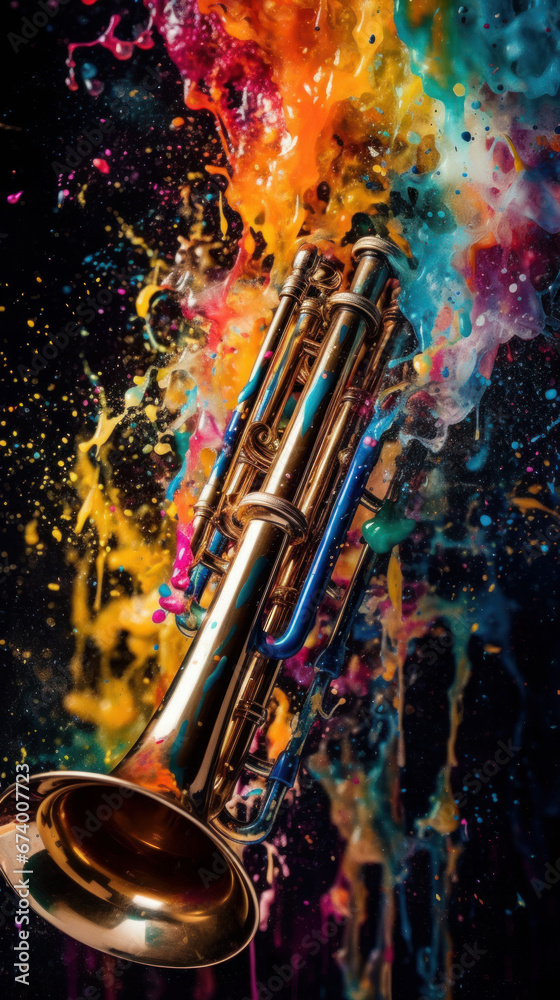 Some instruments of my "Pixeljazz" project in some color splash to ...