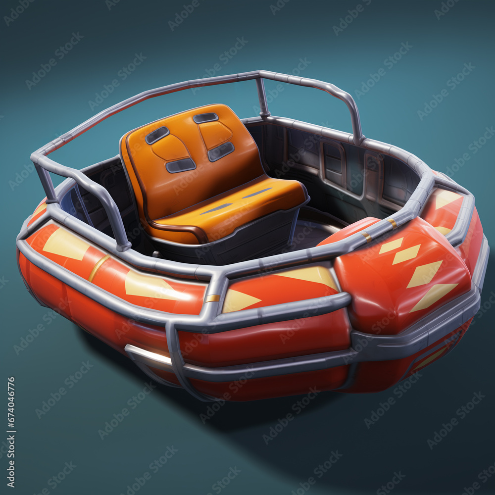 Bumper boat. Inflatable boat. Electric water bumper boat. Lifeboat ...