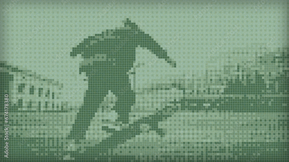 80s Video Game Screen Effect Stock Template | Adobe Stock