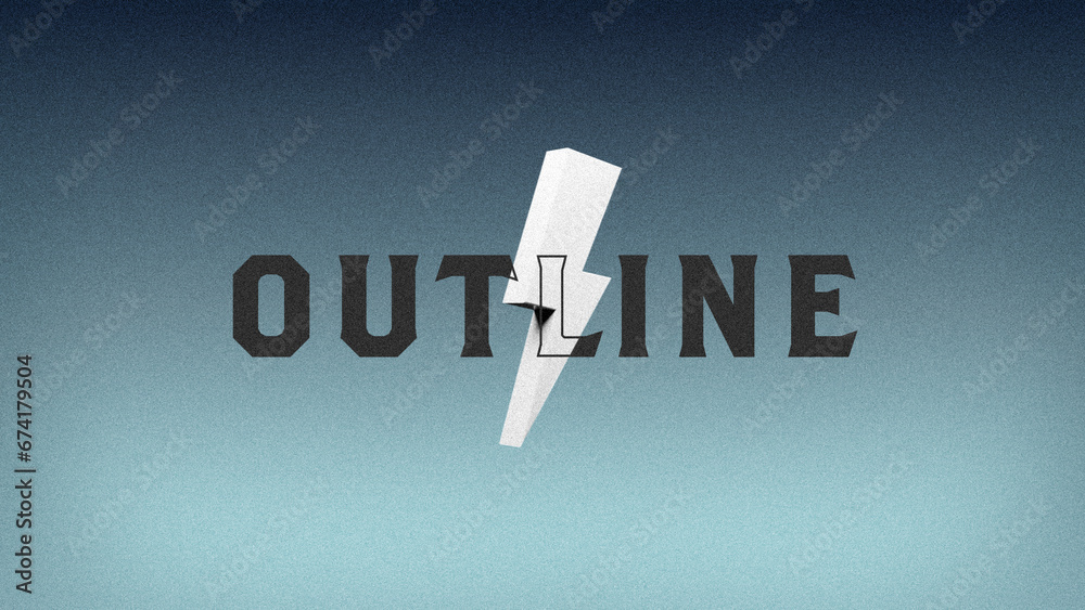 Outline Title Stock Template | Adobe Stock