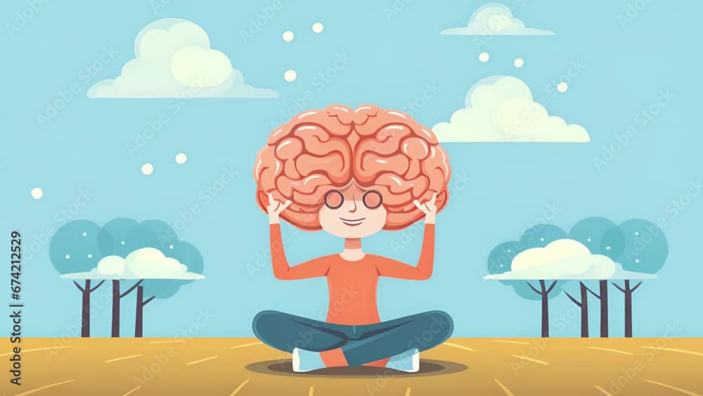 A character undergoes a mind training regimen, participating in a ...