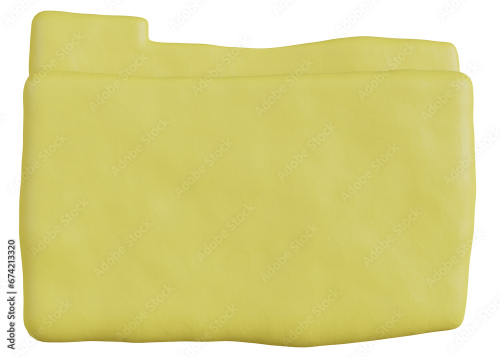 3d yellow folder icon,clay style Stock Illustration | Adobe Stock