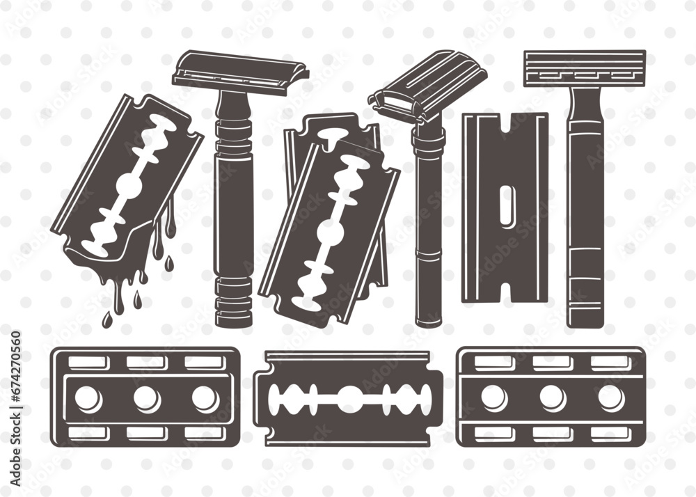 Blade Razor Clipart SVG Cut File | Blade Razor SVG | Blade Svg | Razor ...