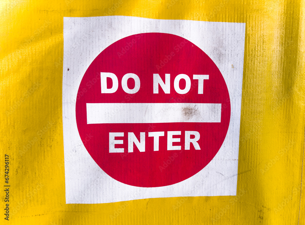 'Do Not Enter' sign against a clear blue sky, a powerful symbol of ...