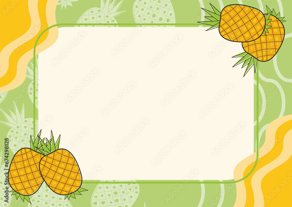 colorfull pineapple vector illustration texture background.good for ...