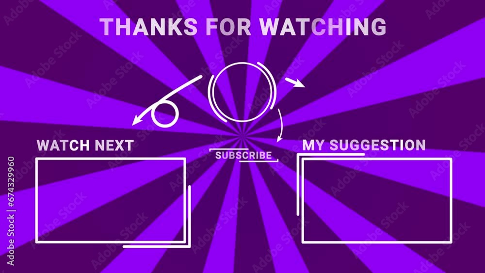 outro end screen video next video my suggestion green screen animation ...