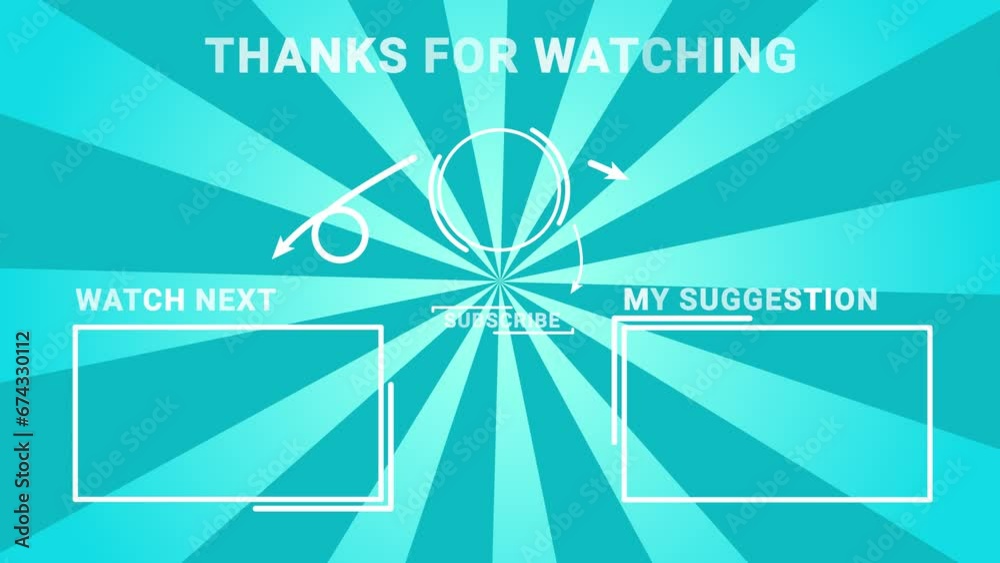 outro end screen video next video my suggestion green screen animation ...