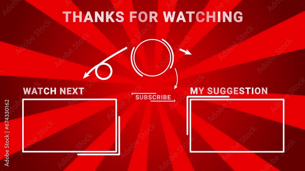 outro end screen video next video my suggestion green screen animation ...