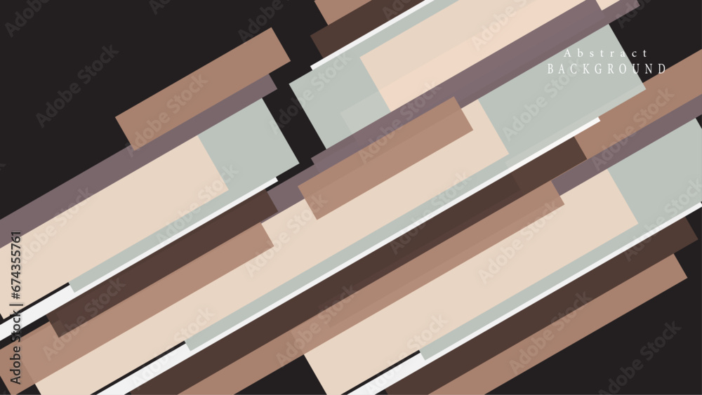 Overlapping light brown diagonal rectangles with color gradient. Stock Vector | Adobe Stock