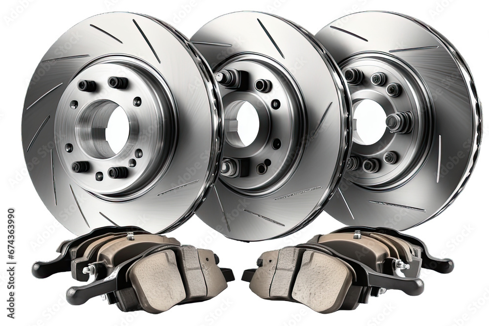 Car ventilated disc brake assembly, isolated with background removed ...