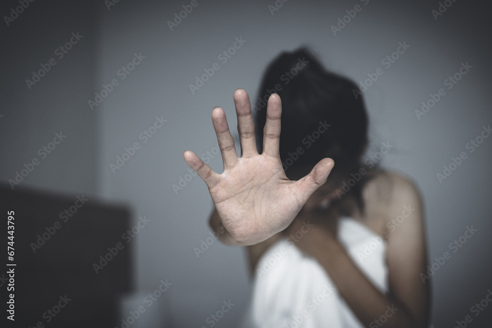 The concept of sexual harassment against women and rape. stop violence ...