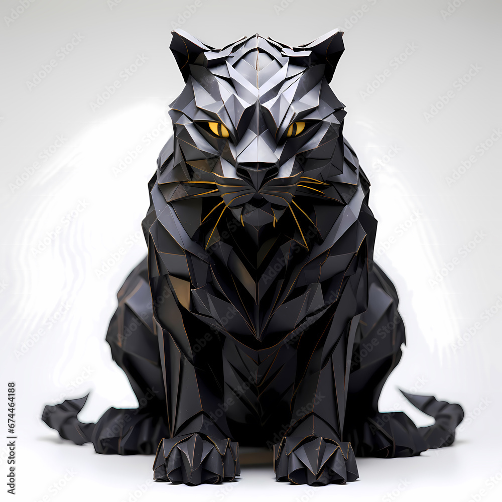 Animal réalisé en origami pliage papier Stock Photo | Adobe Stock