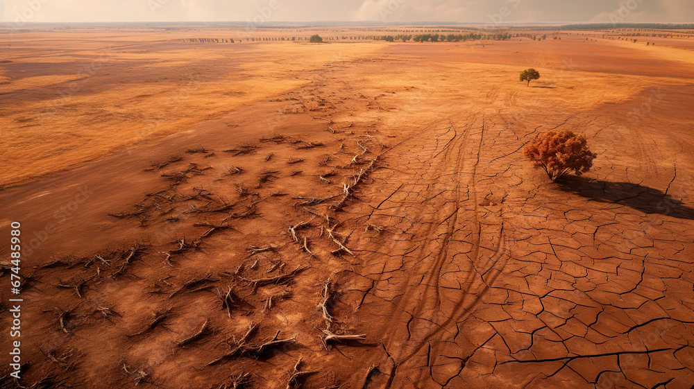 environmental problems related to drought and the loss of grain crops ...