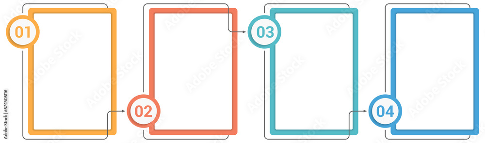 Poster Infographic template with 4 steps, workflow, process chart ...