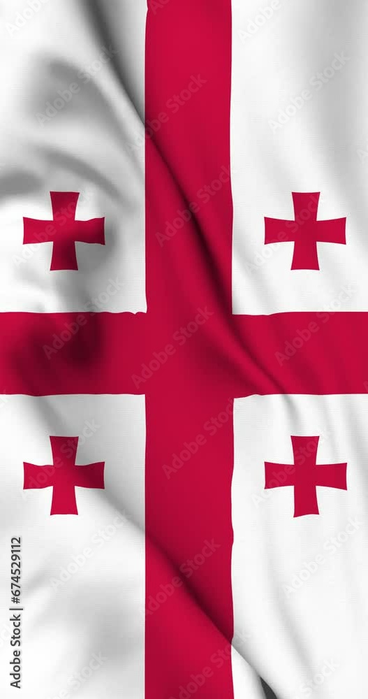4K vertical oriented animation of Israel flag country. Like a ...