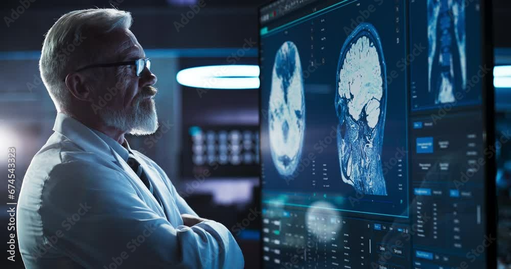 Medical Research Center: Close-Up Portrait Of Caucasian Male ...