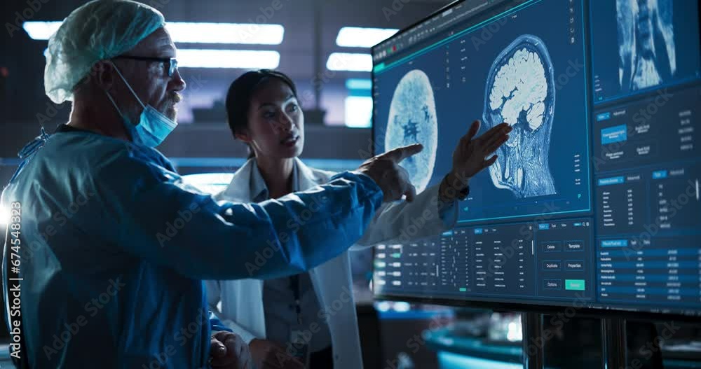 Medical Hospital Research Laboratory Meeting: Female Asian ...