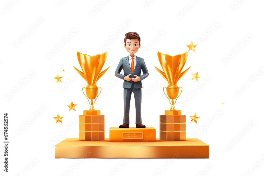 Employee Awards Ceremony -on transparent background Stock Illustration ...
