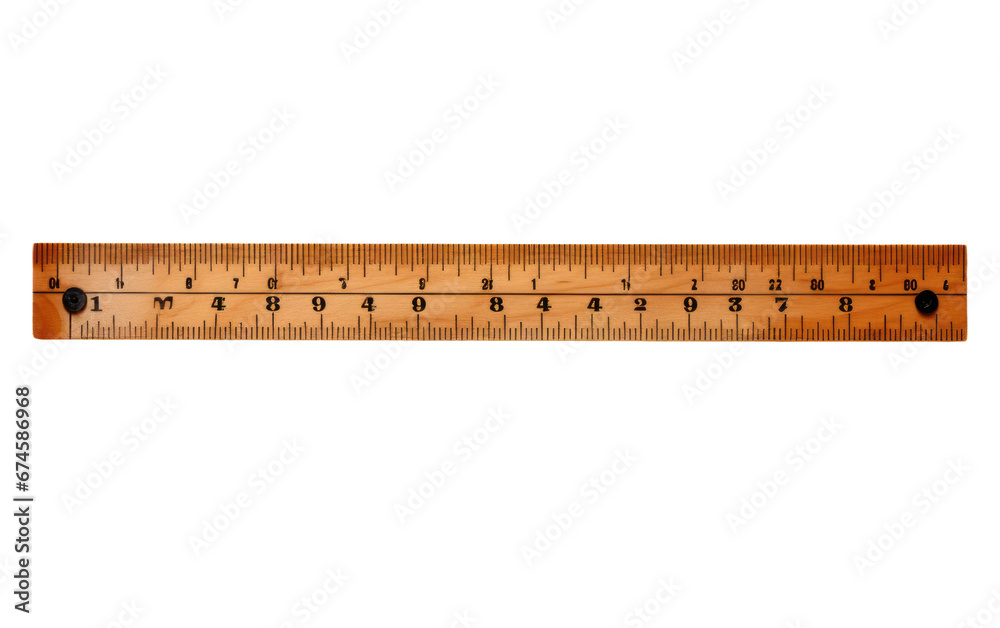 Beautiful Wooden Ruler Isolated On Transparent Background PNG. Stock ...