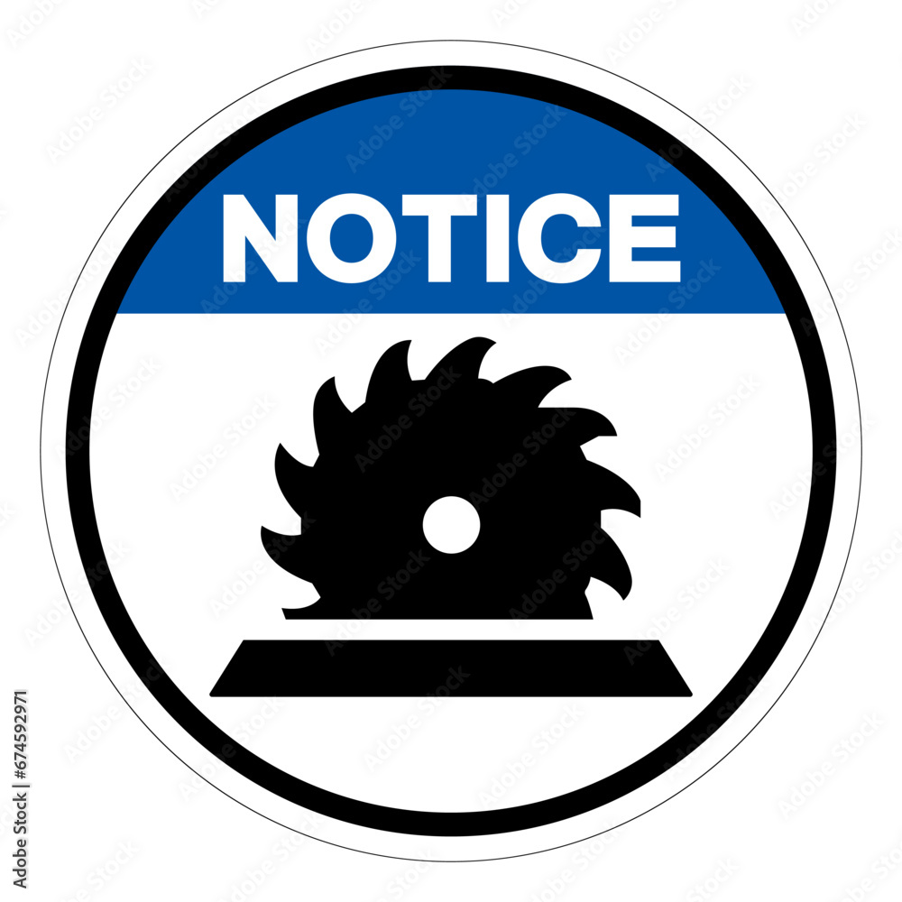 Notice Workers Area Symbol Sign, Vector Illustration, Isolate On White ...