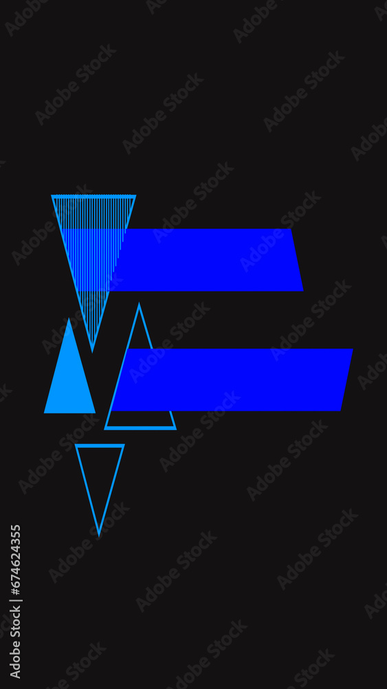 Cool modern designed lower third illustration in vertical high ...