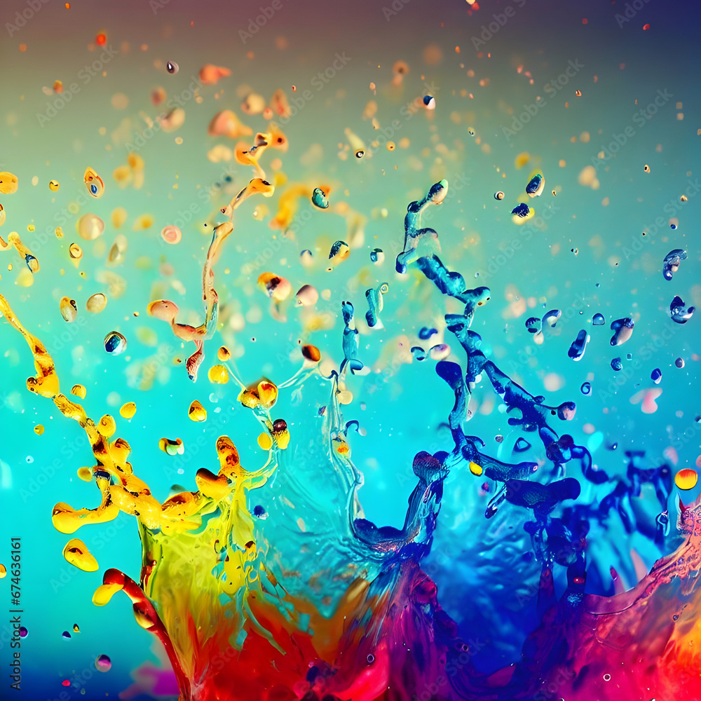 „Aqua-Explosion: Ein erfrischender Wasser-Splash für sinnliches ...