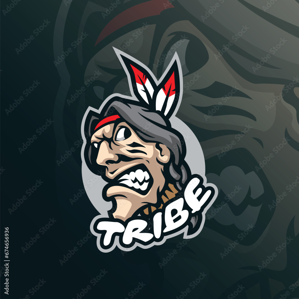 Tribe logo design vector with modern illustration concept style for ...