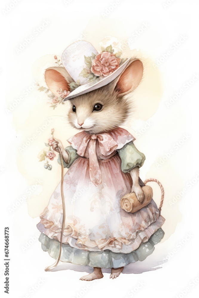 Cute mice in Victorian attire spanning the 16th to the 19th century ...