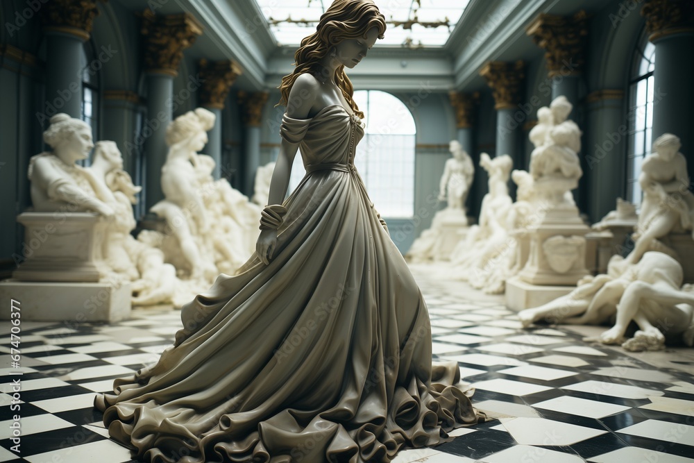 sculpture statue of a girl, sadness, sadness, art, antiquity, ancient ...