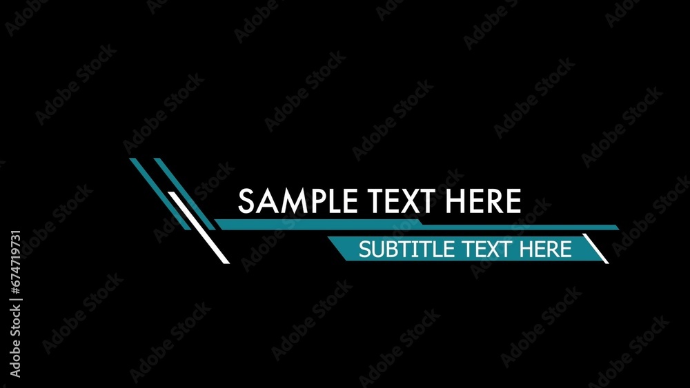 Futuristic Sci-fi Lower Thirds Template Stock Template | Adobe Stock