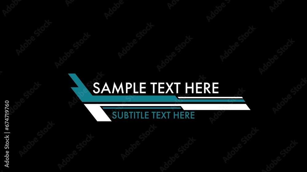 Futuristic Design Lower Thirds Template Stock Template | Adobe Stock