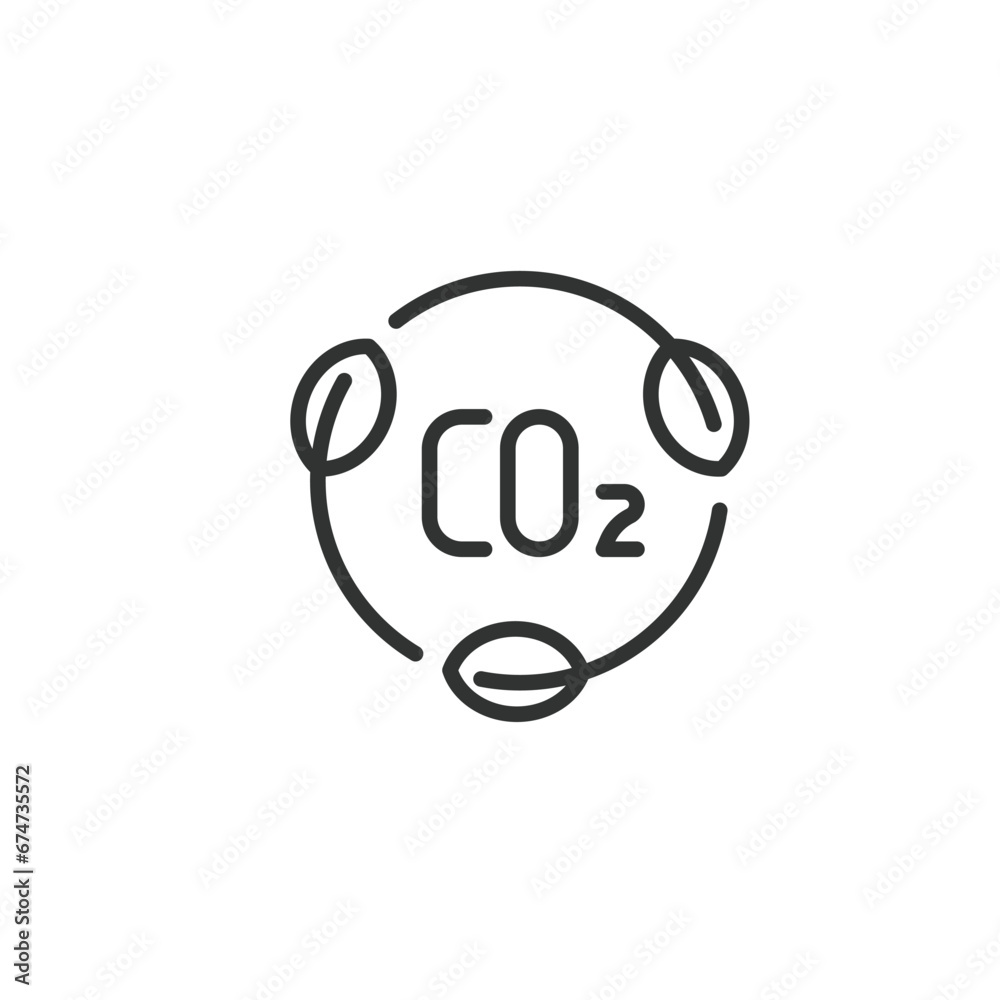 Co2, emissions, 0 emission, eco friendly, reduce, icon, air, green ...