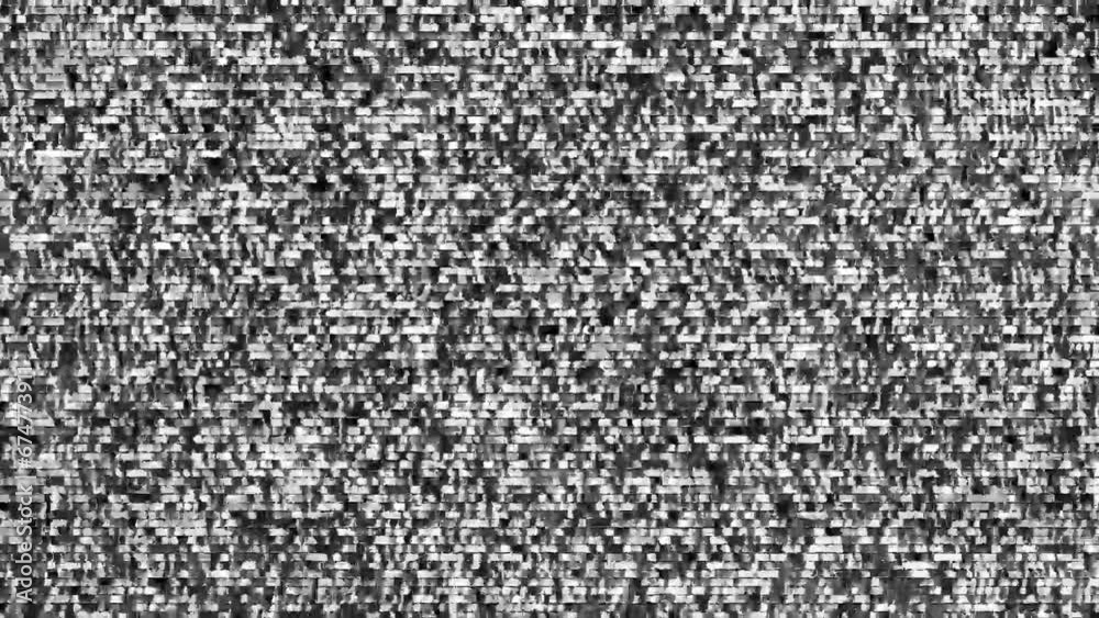 Vintage television. Analog Static Noise texture. Green Screen. black ...