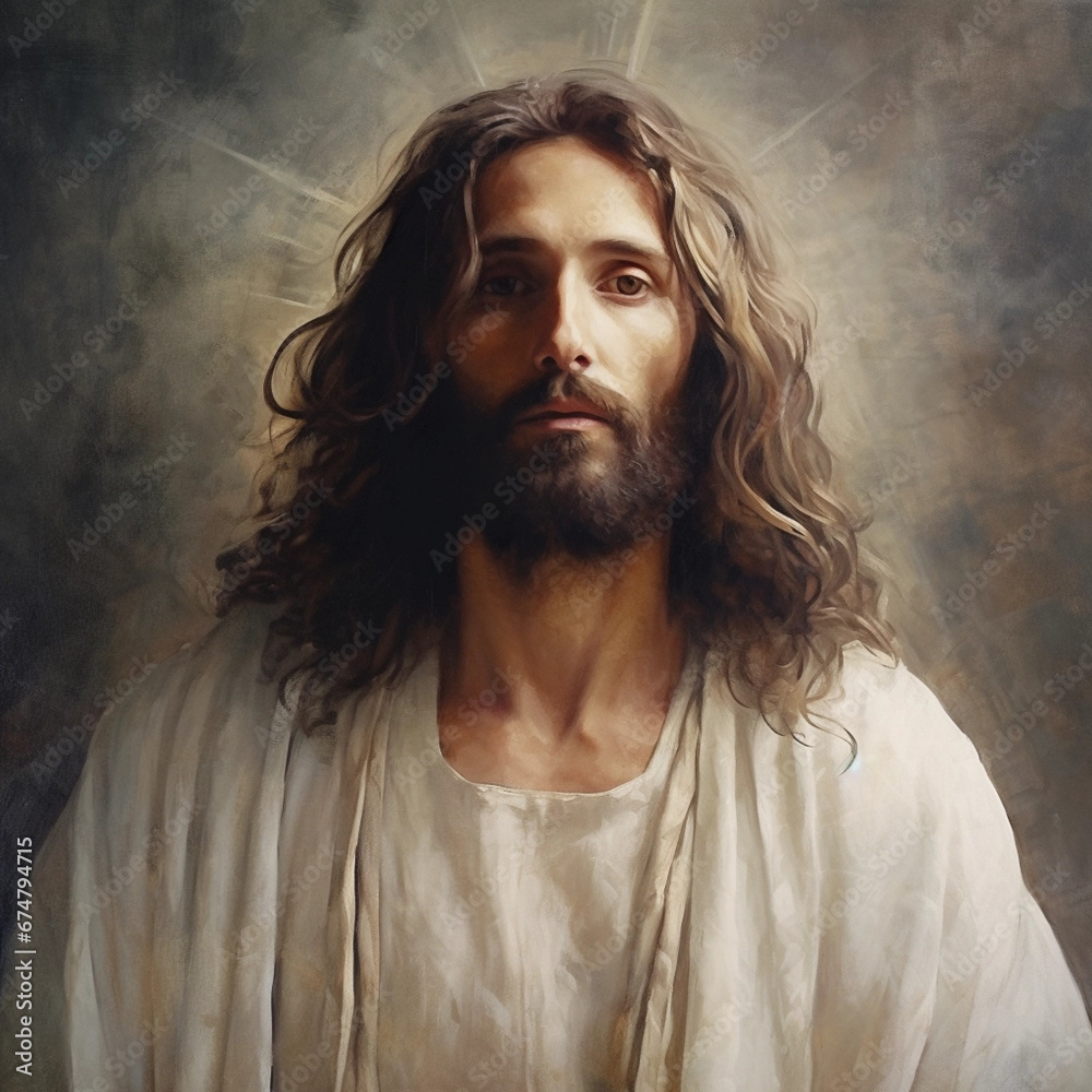 Image of Jesus of Nazareth, Christ or Jesus Christ, son of God, He is ...