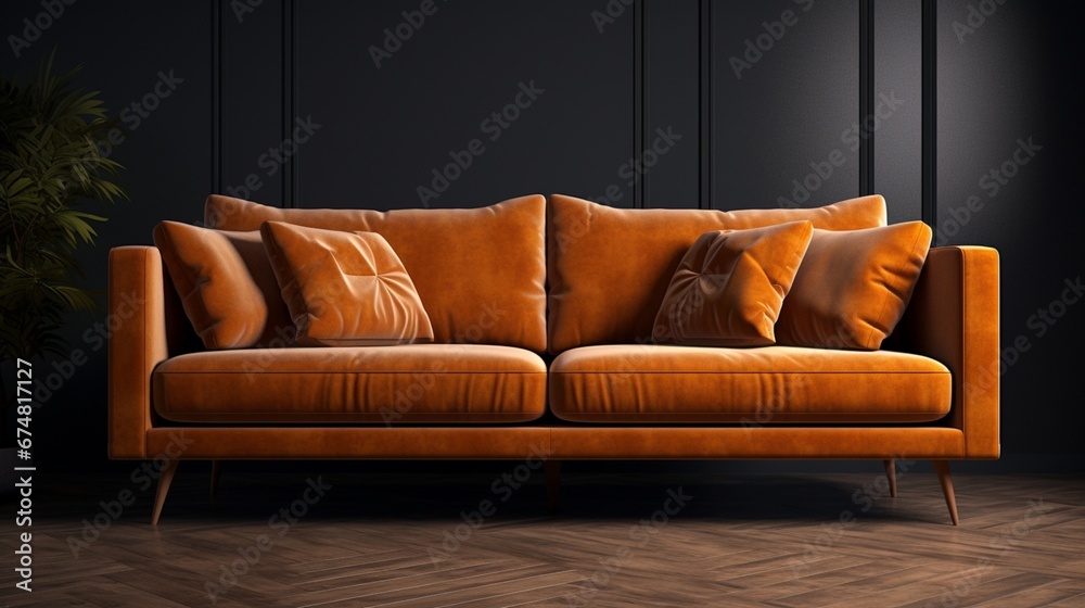 Realistic Sofa made and rendered by 3D software for decoration ...
